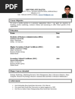 CV for Marketing Position in Bangladesh | PDF | Bangladesh | Dhaka
