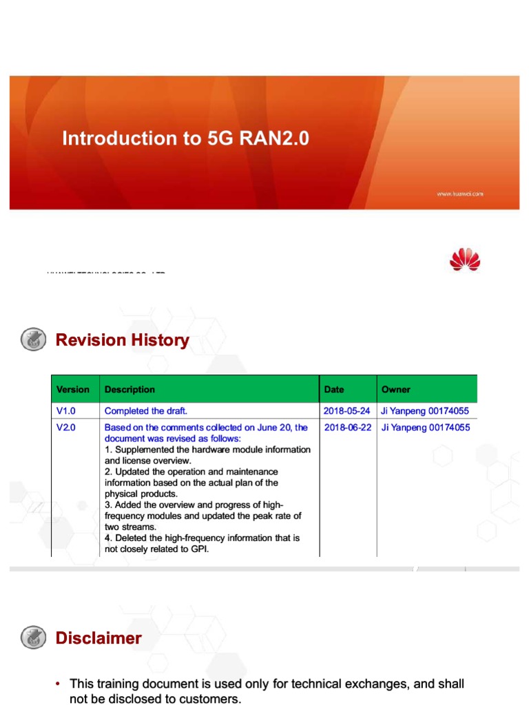 Introduction To 5g Ran20 | PDF | Bandwidth (Signal Processing) | Telecommunications Engineering
