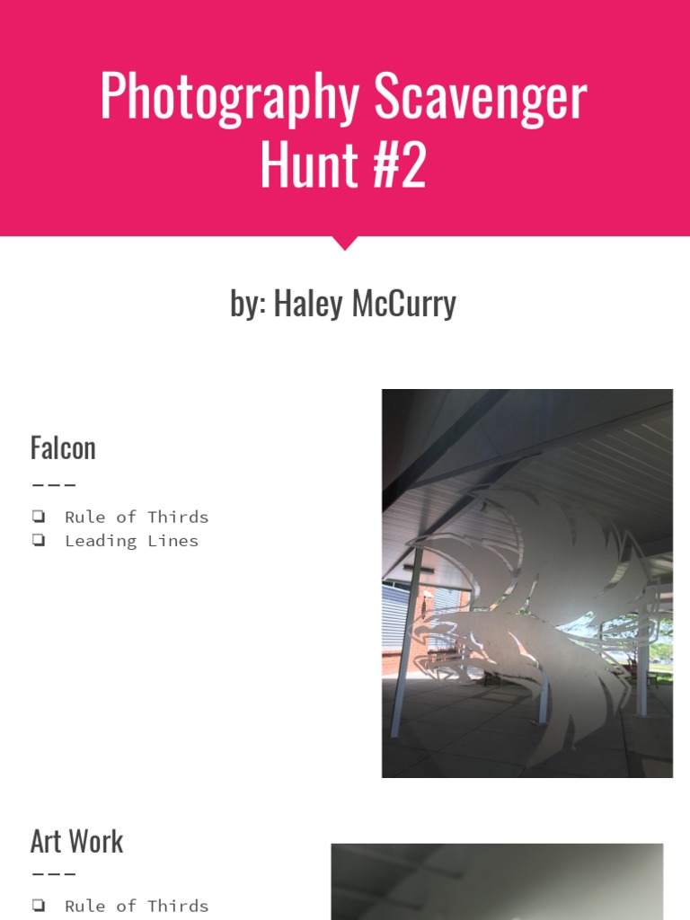 Photography Scavenger Hunt Guide | PDF | Home & Garden | Lifestyle