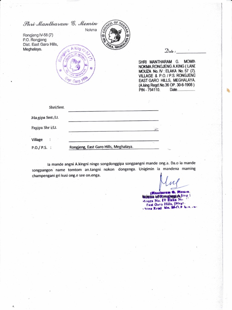 Understanding Nokmaship in Garo Hills | PDF