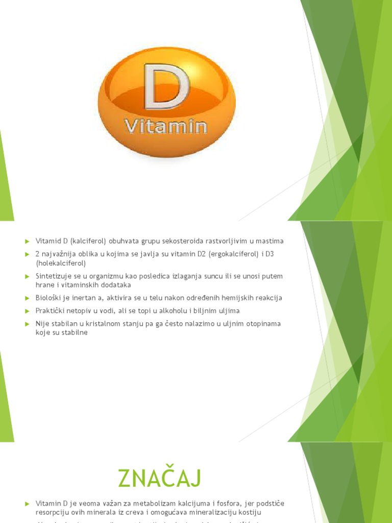 Prezentacija Hemija (Vitamin D) | PDF