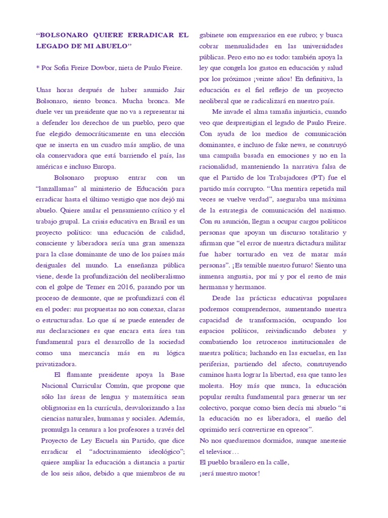 Sofia Freire | PDF | Educación avanzada