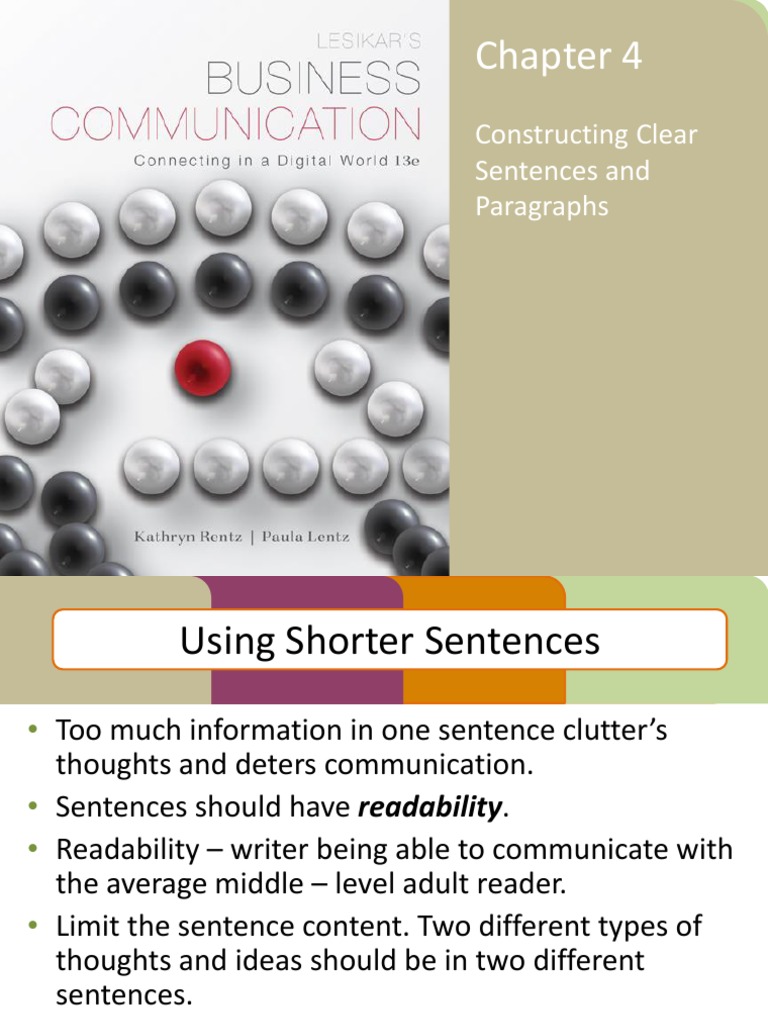 Prefer Short, Familiar Words: Constructing Clear Sentences and ...