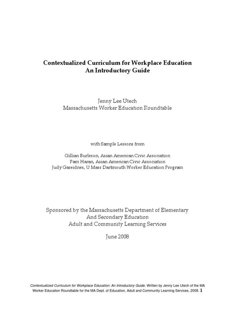 Integrated Curr - Guide p1 | PDF | Teachers | Curriculum