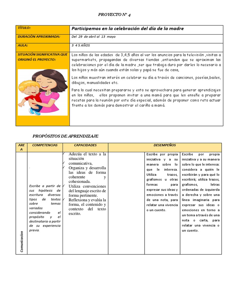Celebración del Día de la Madre 2023 | PDF | Educación de la primera ...