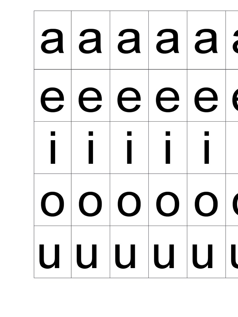 Letras Minusculas | PDF