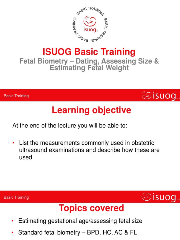 Fetal Biometry Training Overview | PDF | Fetus | Pregnancy