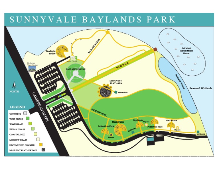 Baylands Park Map | PDF | Plants | Habitat