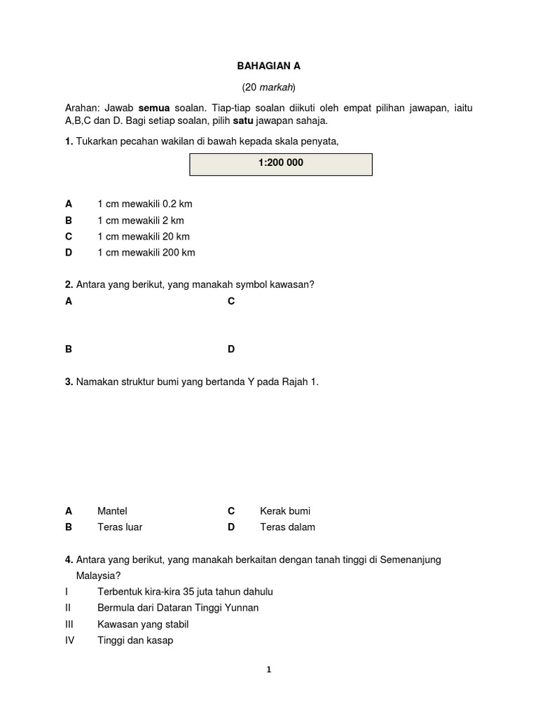 Soalan PPT Geo f3 2019 | PDF