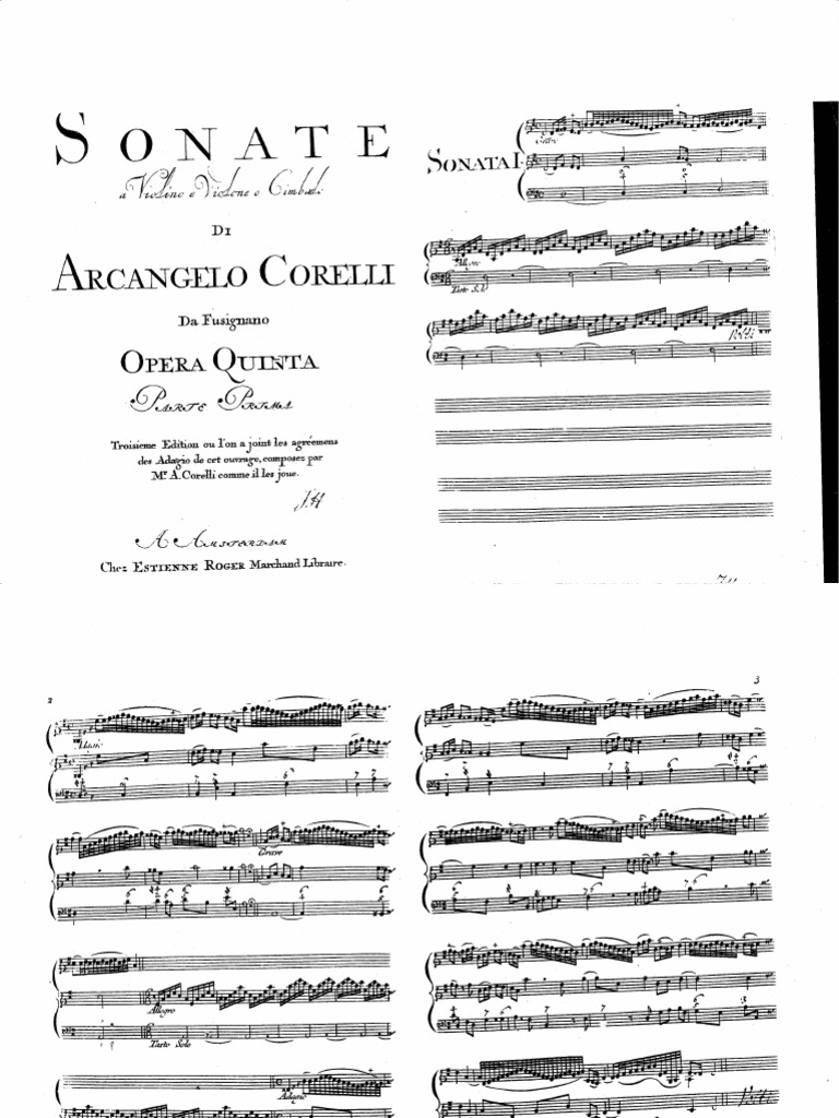 Corelli Op 5 | PDF