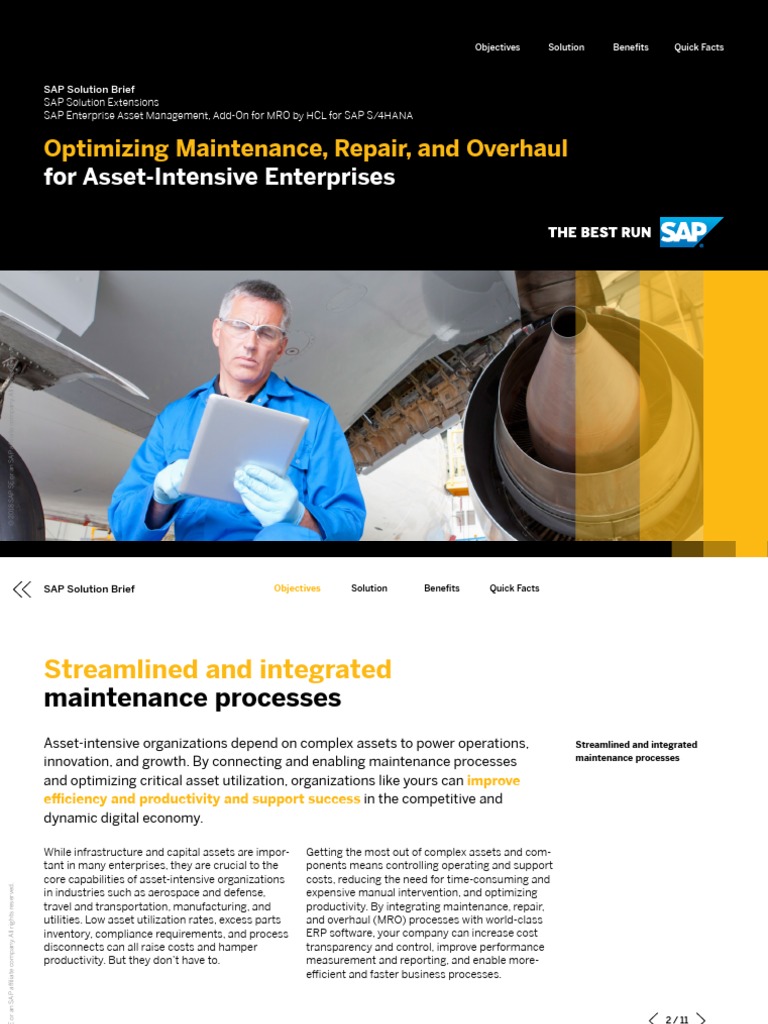 Optimizing Maintenance, Repair, and Overhaul: For Asset-Intensive ...