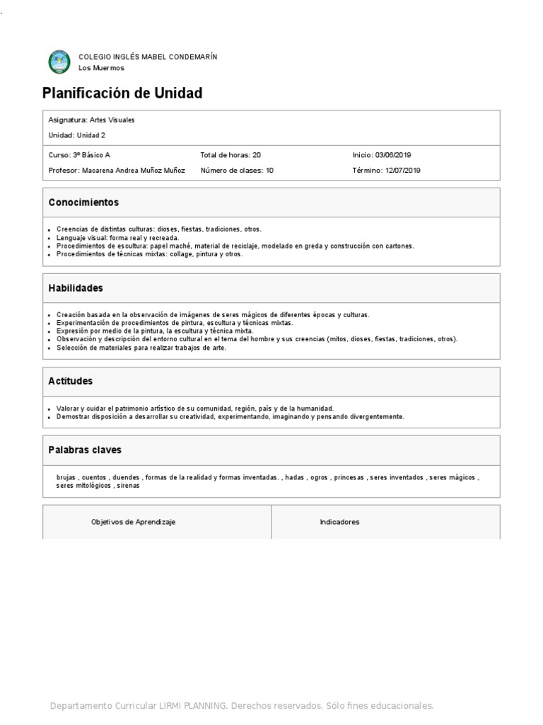 Artes Visuales-3º Básico A-Unidad 2 | PDF | Dibujo | Escultura