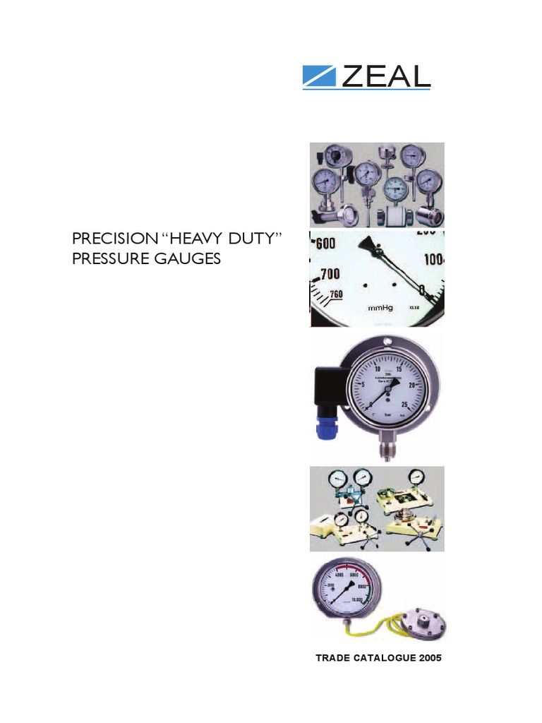 Precision "Heavy Duty" Pressure Gauges: Trade Catalogue 2005 | PDF ...