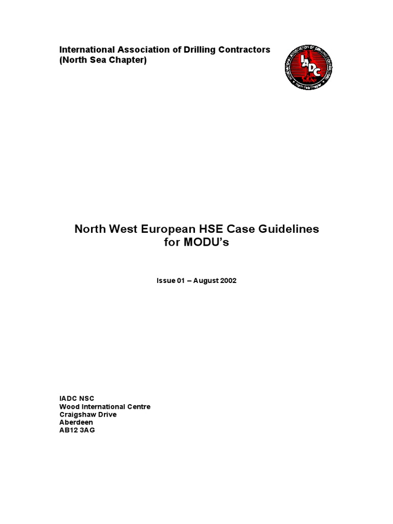 HSE IADC North West European HSE Case Guidelines | PDF | Competence ...