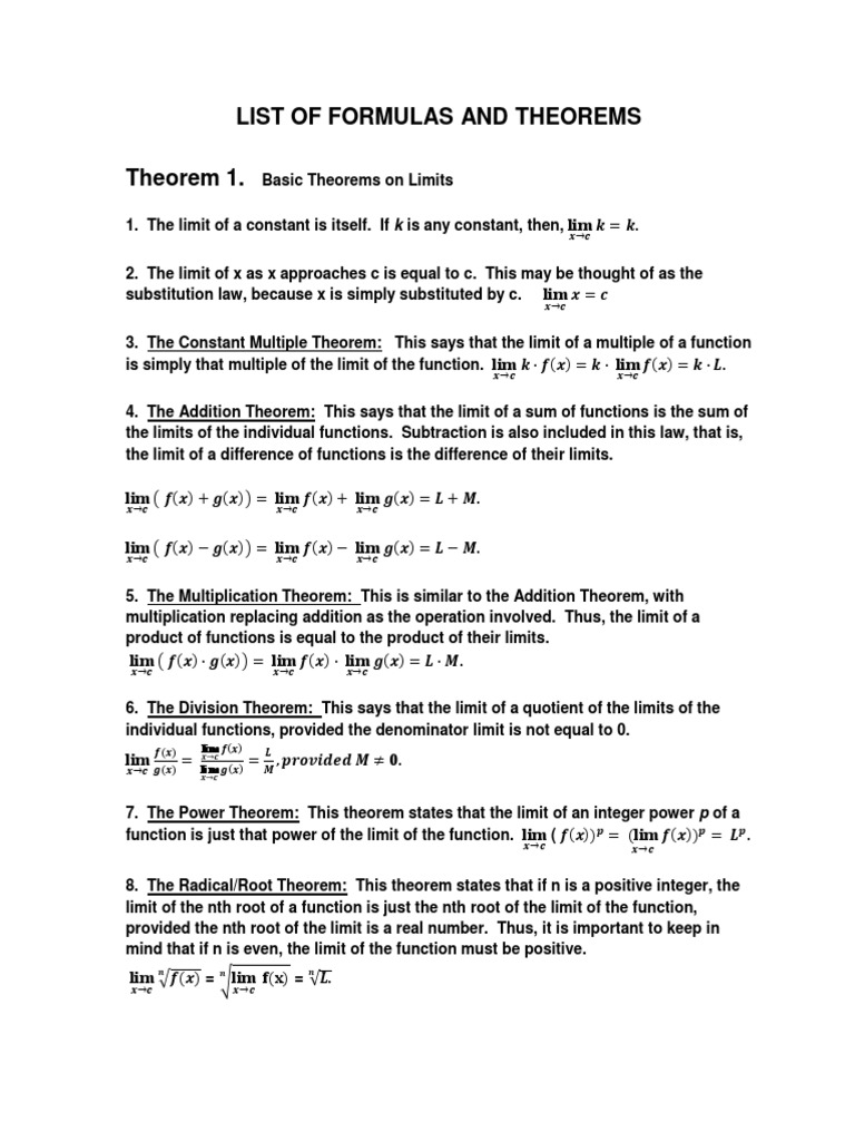 IBC CHED Basic Calculus Formula | PDF | Maxima And Minima | Integral