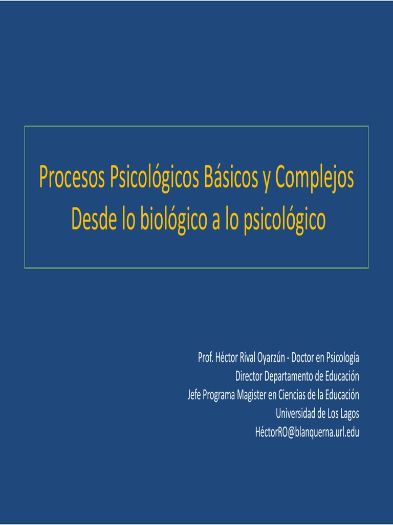 01. Procesos Psicológicos Básicos y Complejos | Percepción | Memoria