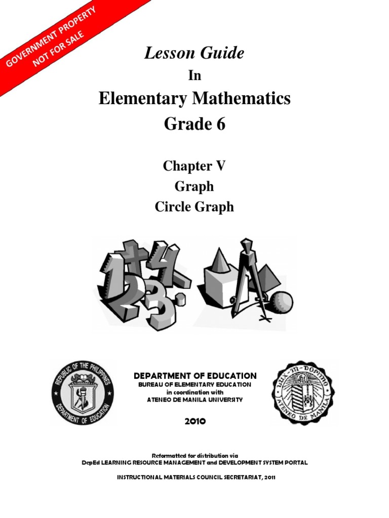 LESSON GUIDE - Gr. 6 Chapter V - Circle Graph v1.0 | PDF | Fraction ...