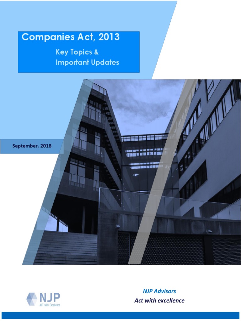 Companies Act 2013 Detailed | PDF | Loans | Board Of Directors