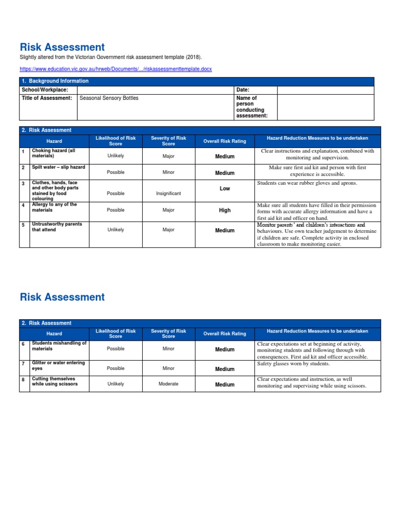 Stem Risk Assessment | PDF | Risk | Risk Assessment