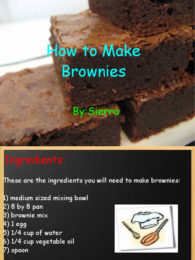 How To Make Brownies: By:Sierra | PDF
