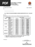 Bitumen Price List W.E.F. 01.06.2025 | PDF | Chemical Process ...