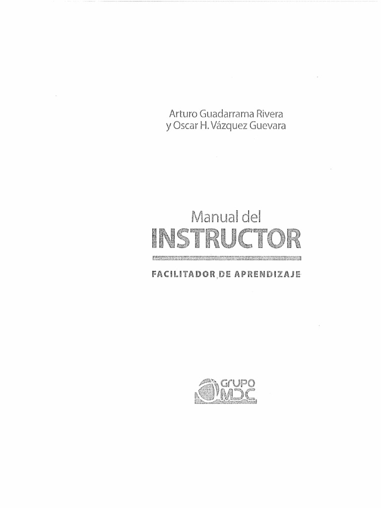 Manual Del Instructor | PDF
