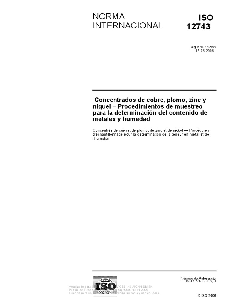 ISO 12743 2006 PDF Version (En) (1) - W 97-Español Humedad | PDF ...