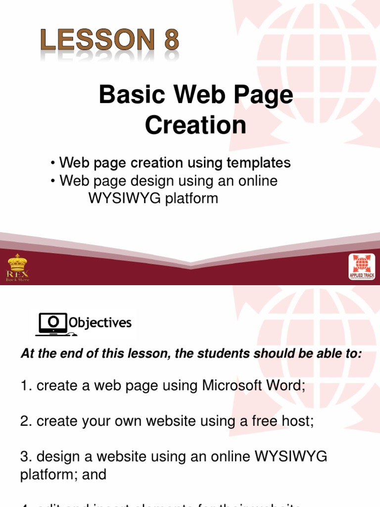L8 Basic Webpage Creation | PDF