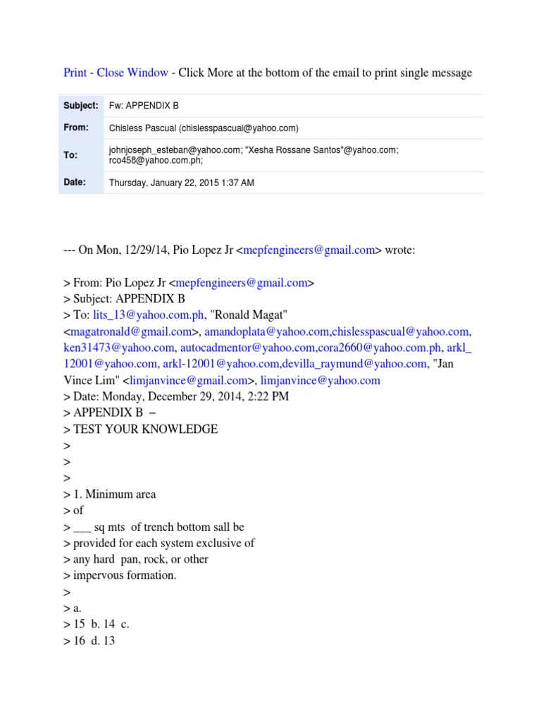 Appendix B | Download Free PDF | Septic Tank | Sanitary Sewer