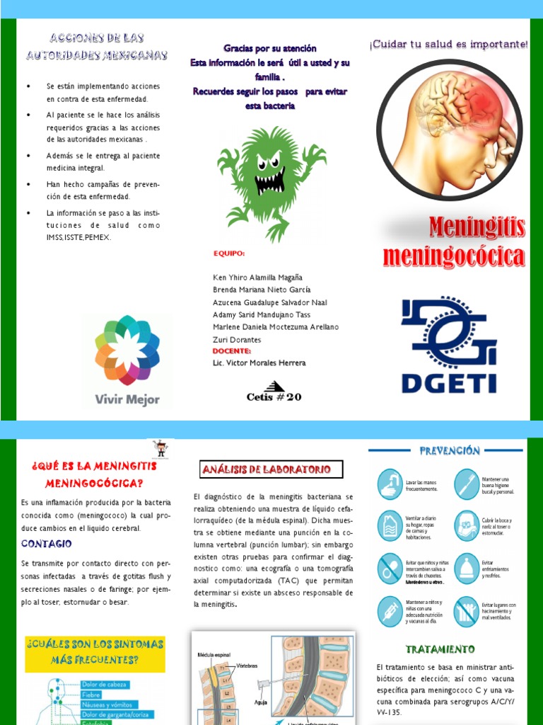 Folleto de Victor PDF | PDF | Meningitis | Microbiología