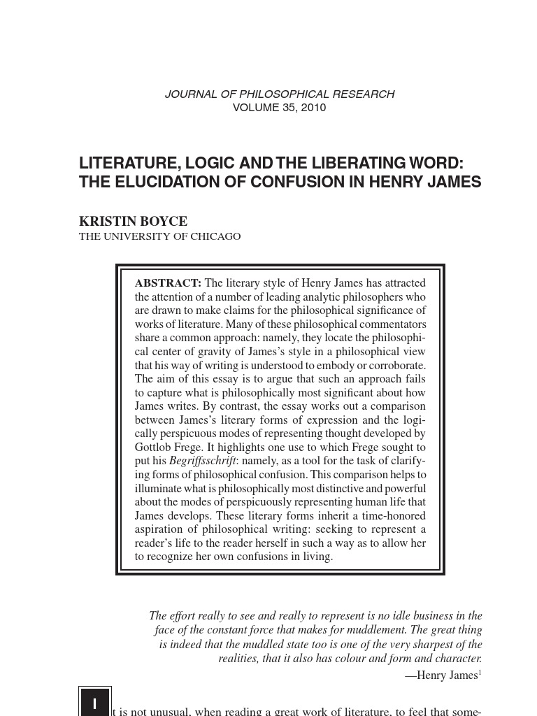 JPR Boyce Start | PDF | Gottlob Frege | Novels