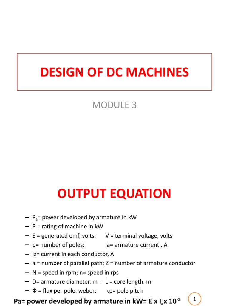 Design of DC Machines | PDF | Alternating Current | Inductor