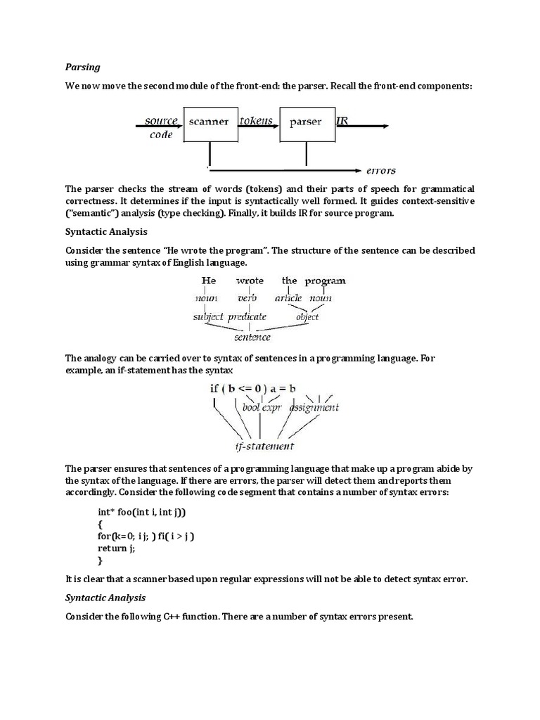 Parsing PDF | PDF | Parsing | Programming Language Parsing PDF | PDF | Parsing | Programming Language