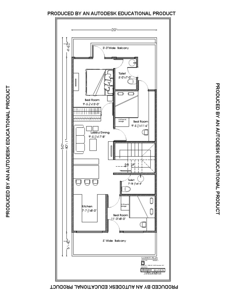 Produced by An Autodesk Educational Product: 3'-3"wide Balcony | PDF