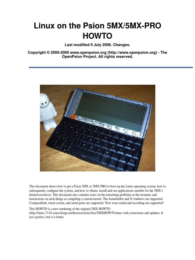 Psion 5mx How To Linux | PDF | File System | Booting