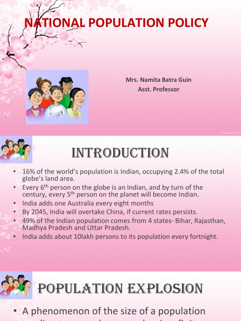 Overview of National Population Policy 2000 | PDF | Family Planning ...
