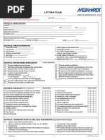 Rigging Plan Template | PDF | Crane (Machine)