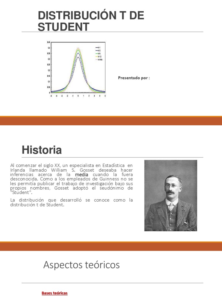 Distribución T de Student: Teoría y Ejemplos | PDF | Muestreo ...