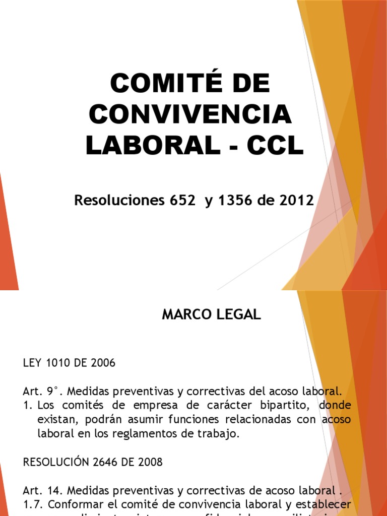 Comite de Convivencia Laboral | PDF | Derecho laboral | Gobierno
