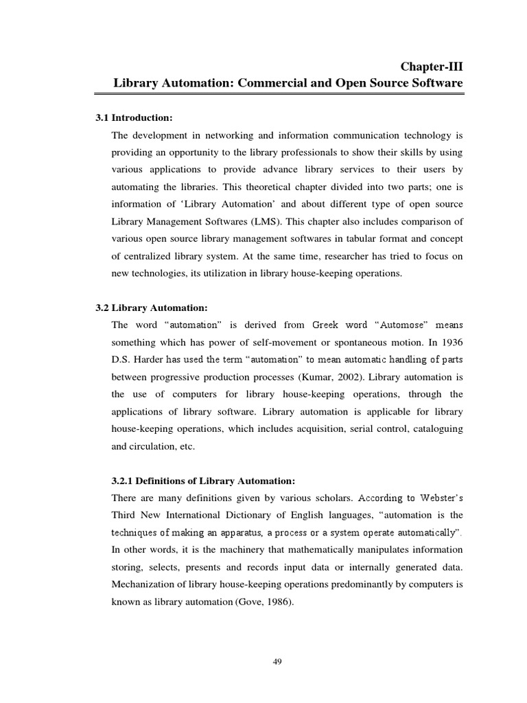 Library Automation and Open Sourec Software | PDF | Free Software ...
