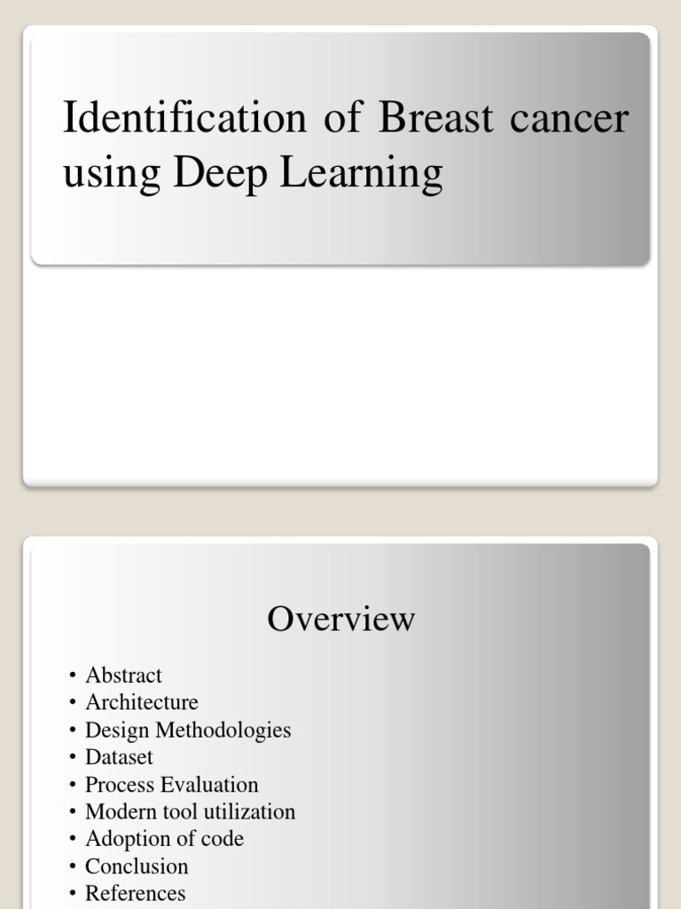 Cancer Detection | PDF | Deep Learning | Artificial Neural Network