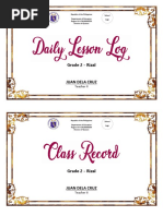 COVER - DLL, LP, SFS (Editable) Chris Lumagbas | PDF