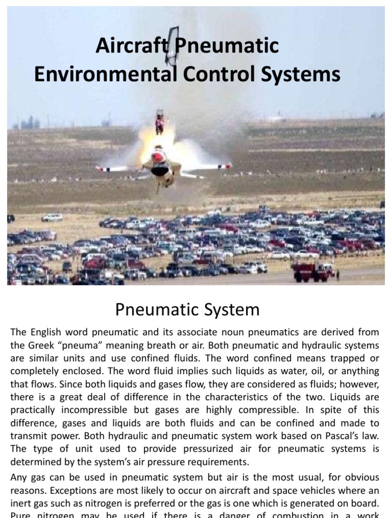 Aircraft Pneumatic and Environmental Control Systems | PDF | Pneumatics ...