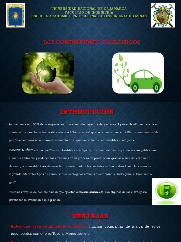 Combustibles Ecologicos | PDF | Combustible de etanol | Combustibles