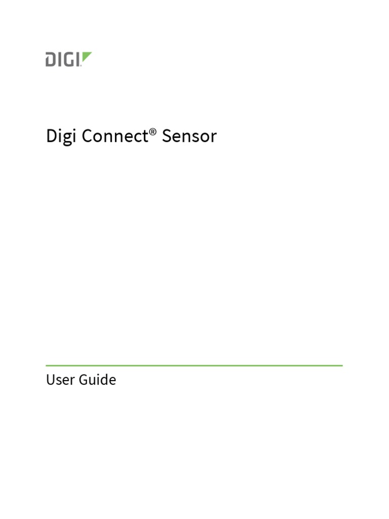 Digi Connect® Sensor: User Guide | PDF | Command Line Interface | Usb