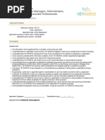 VETASSESS Statement of Service Template | PDF | Employment | Labor