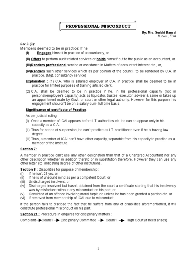 Professional Ethics - Notes PDF | PDF | Financial Statement | Audit