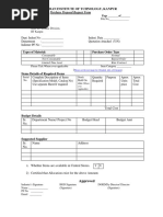 Purchase Indent Form | PDF