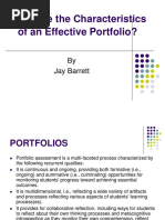 Assessment - Essential Elements of Portfolio | PDF | Pedagogy | Teaching