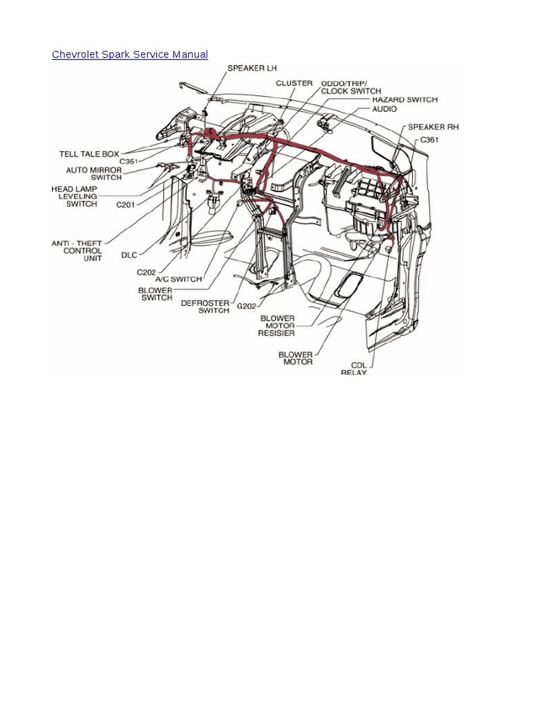 Chevrolet Spark Service Manual | PDF